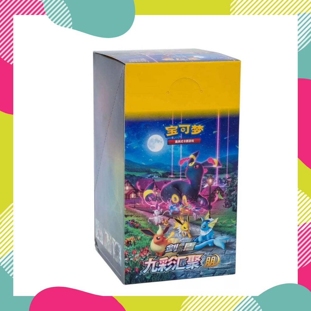 Pokémon Chinese: Eevee Heroes Nine Colors Gathering CS4aC Booster Box ...